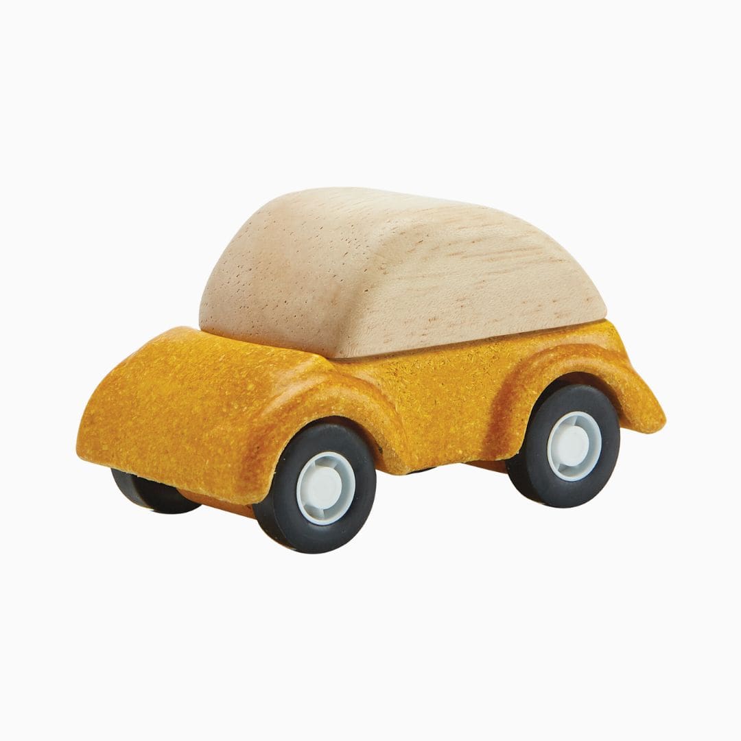 PlanToys Gele auto - Studio Bambacht